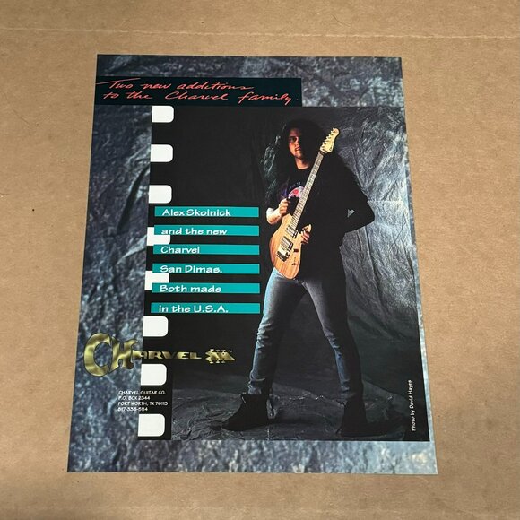 Charvel | Art | Alex Skolnick Of Testament Charvel Guitars 995 Print Ad ...